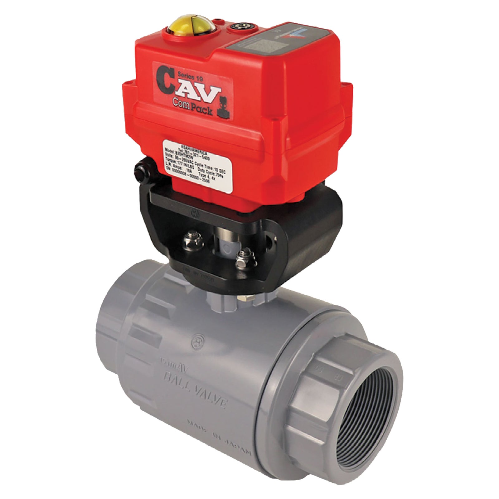 Series 19 CAV Failsafe Electric Actuated Omni Type-27 Ball Valve