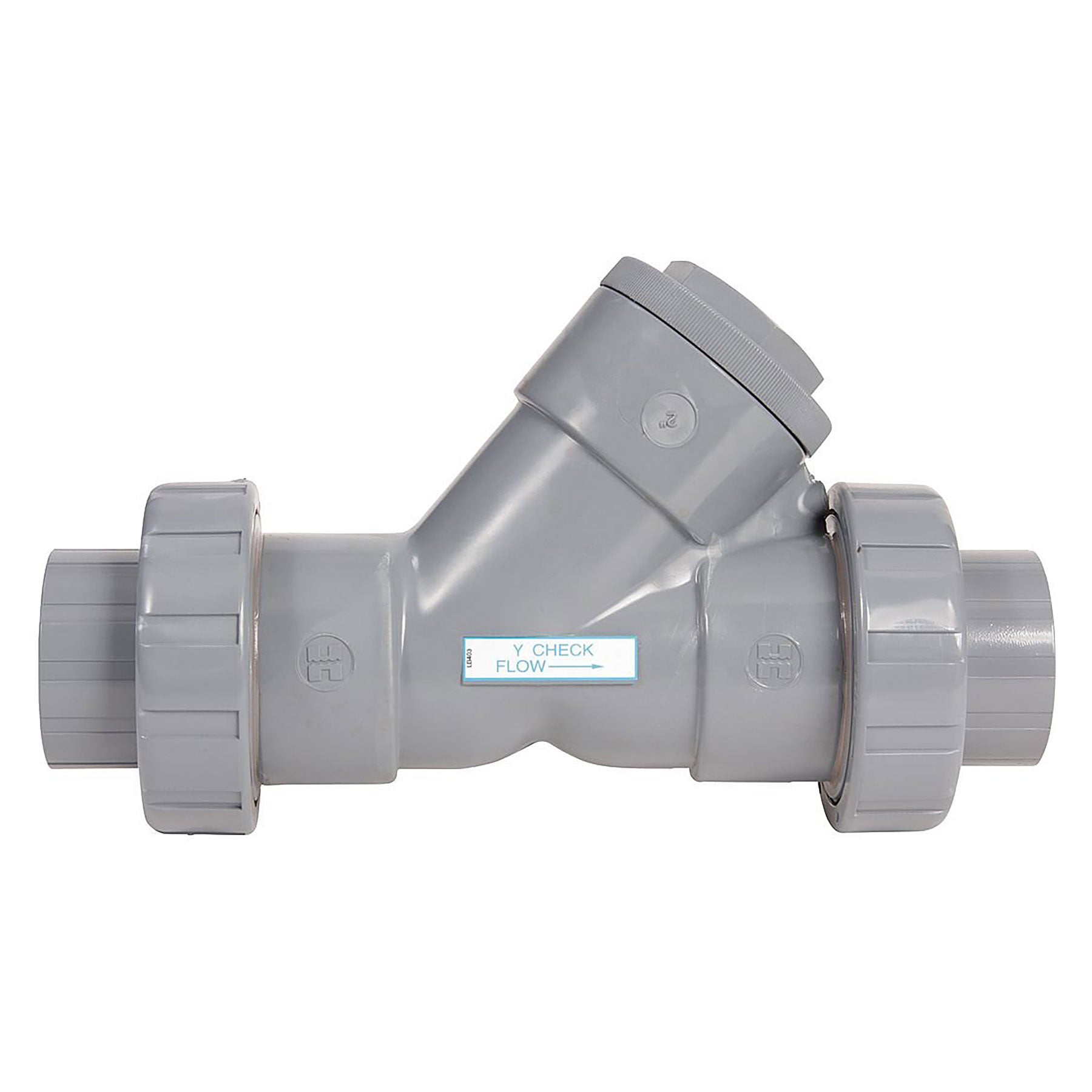 YC Series Y-Check Valve, PVC/FPM, 1/2 in. to 4 in. Sizes