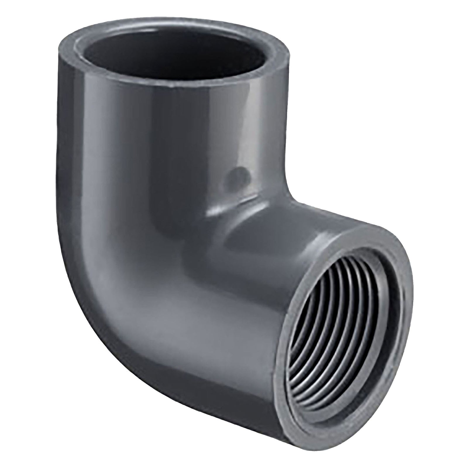 PVC Schedule 80, 90 Degree Elbow, Socket x Threaded, 3/8 in. to 3 in.