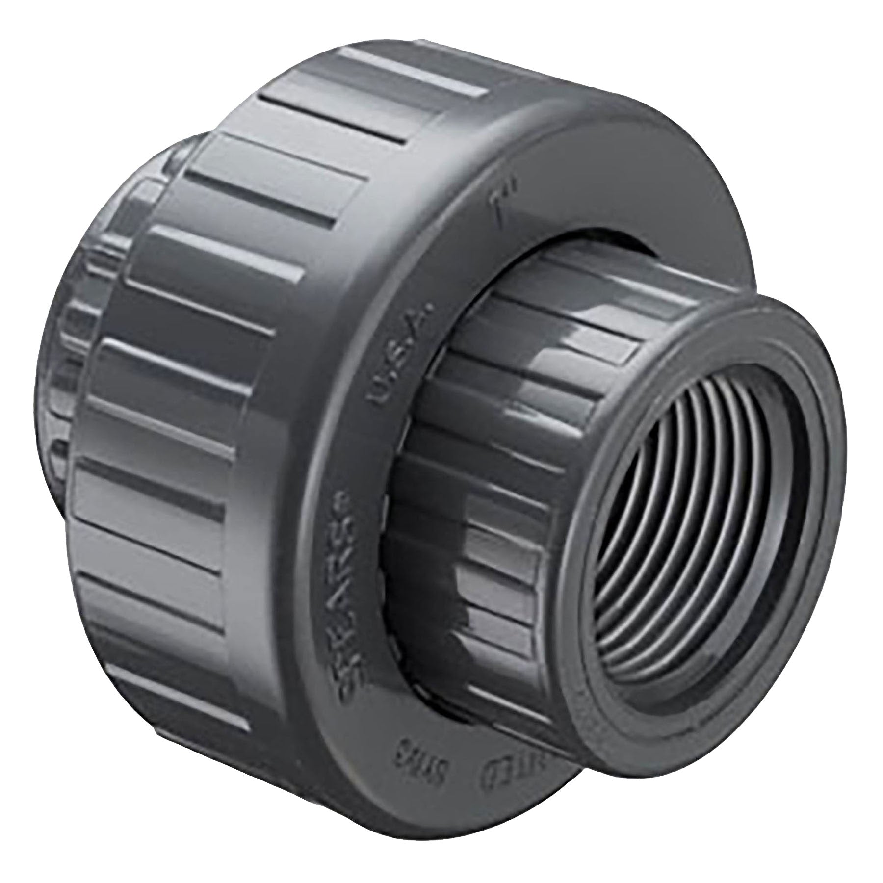 PVC Schedule 80, Union, Threaded, 1/4 in. to 4 in. Sizes