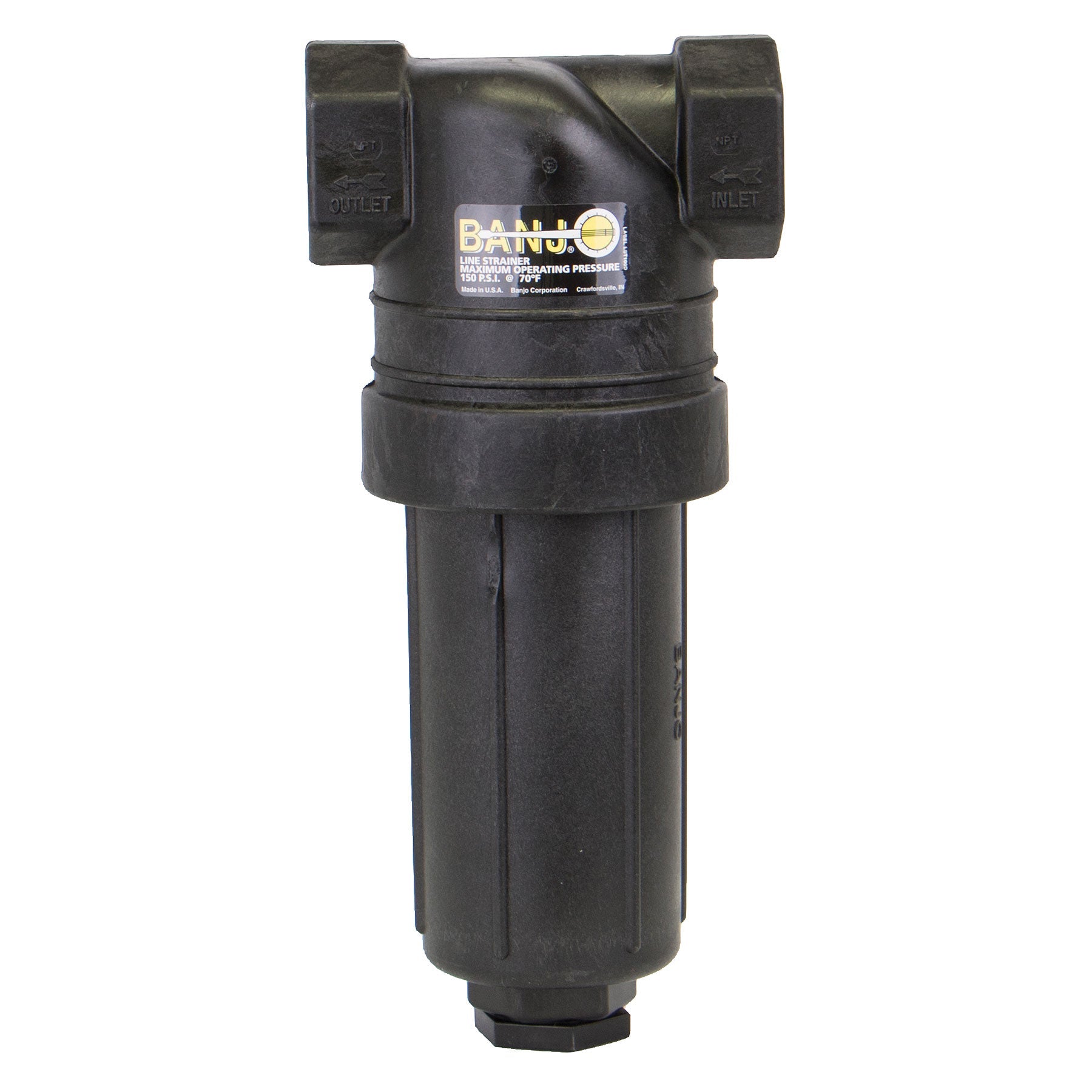 1-1/4 in. Polypropylene T Line Strainer, 16 to 80 Mesh