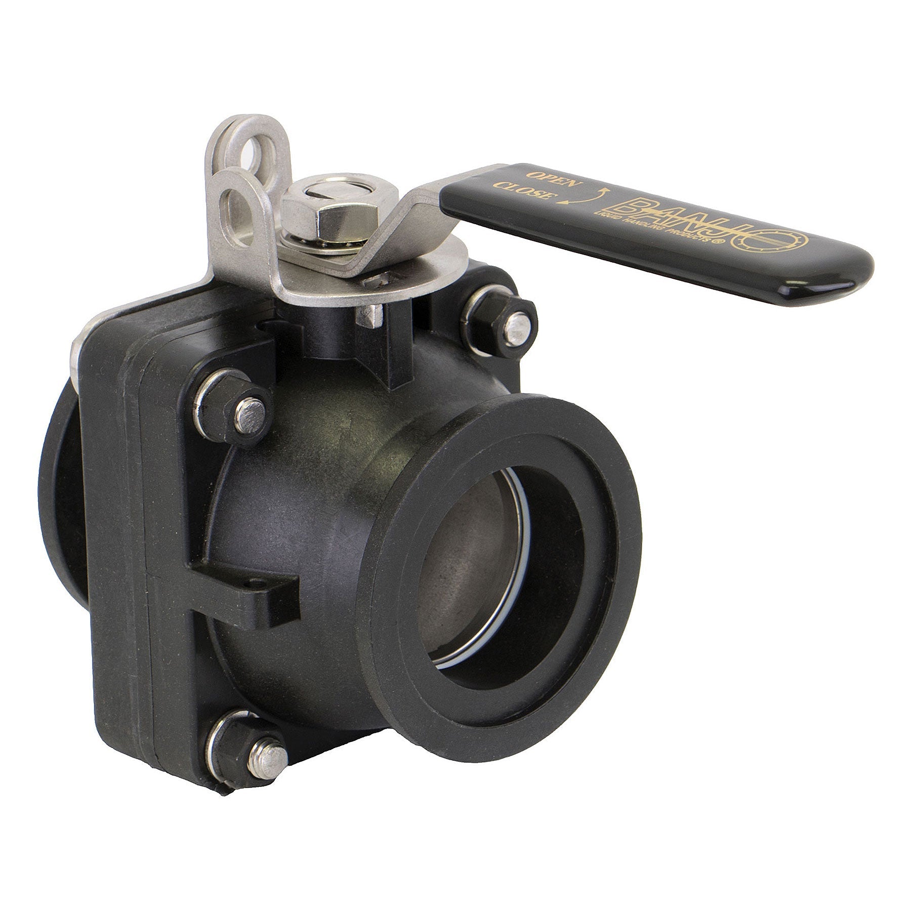 2 in. FP Flange X 2 in. FP Flange with SS Ball, Stem & Handle Stubby V