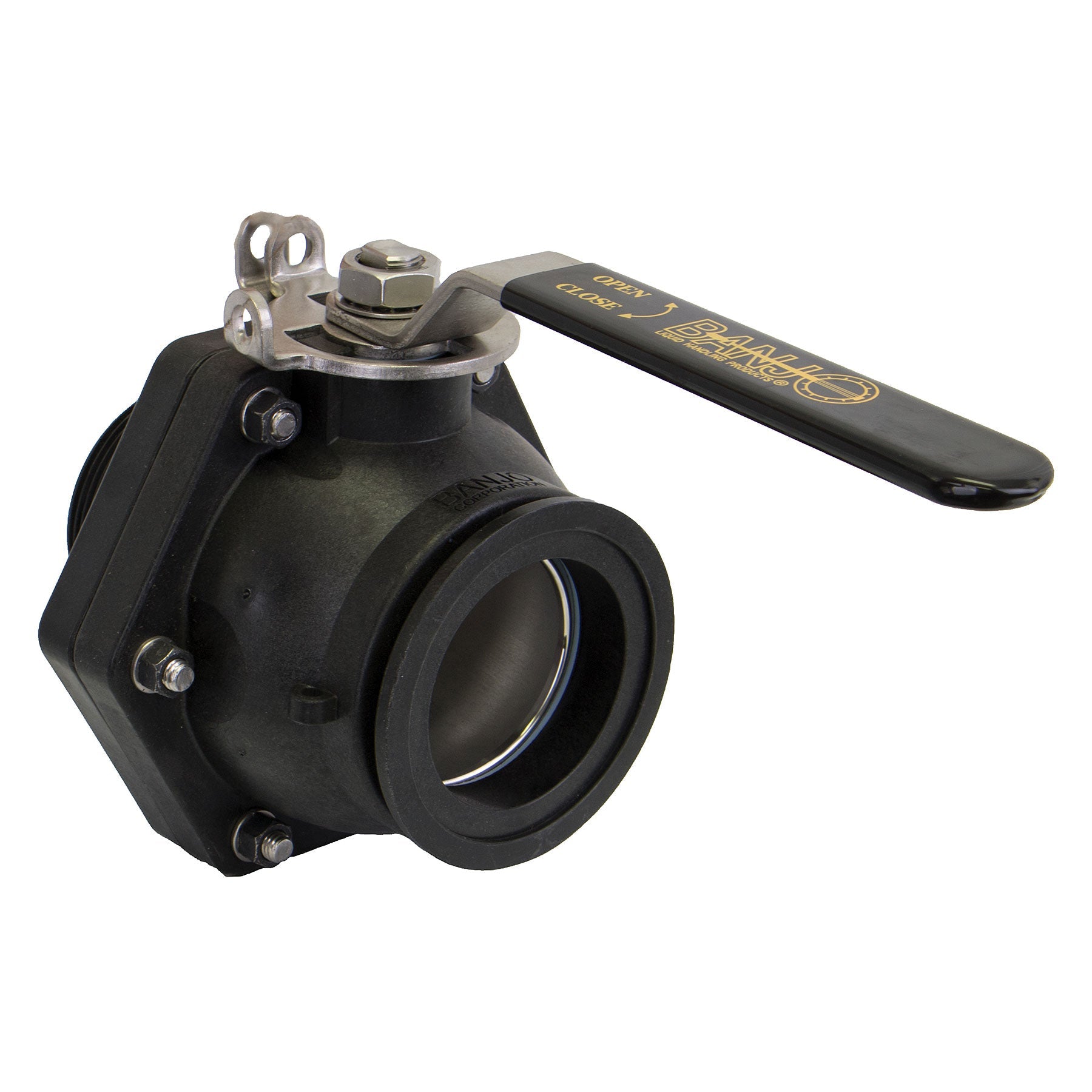 3 in. FP Flange X 3 in. Male NPT with SS Ball, Stem & Handle Stubby Va