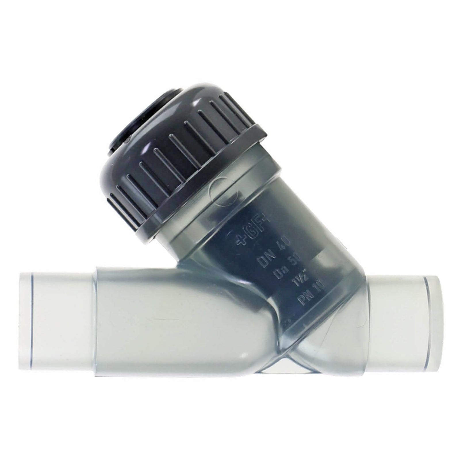 Y Check Valve, Clear PVC, 1/2 in. to 3 in. Sizes, Socket or Spigot, EP