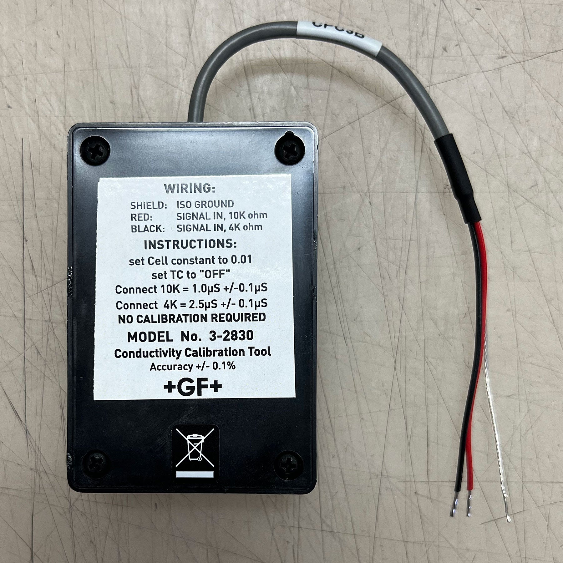 GF Signet Conductivity Calibration Tool - 3-2830