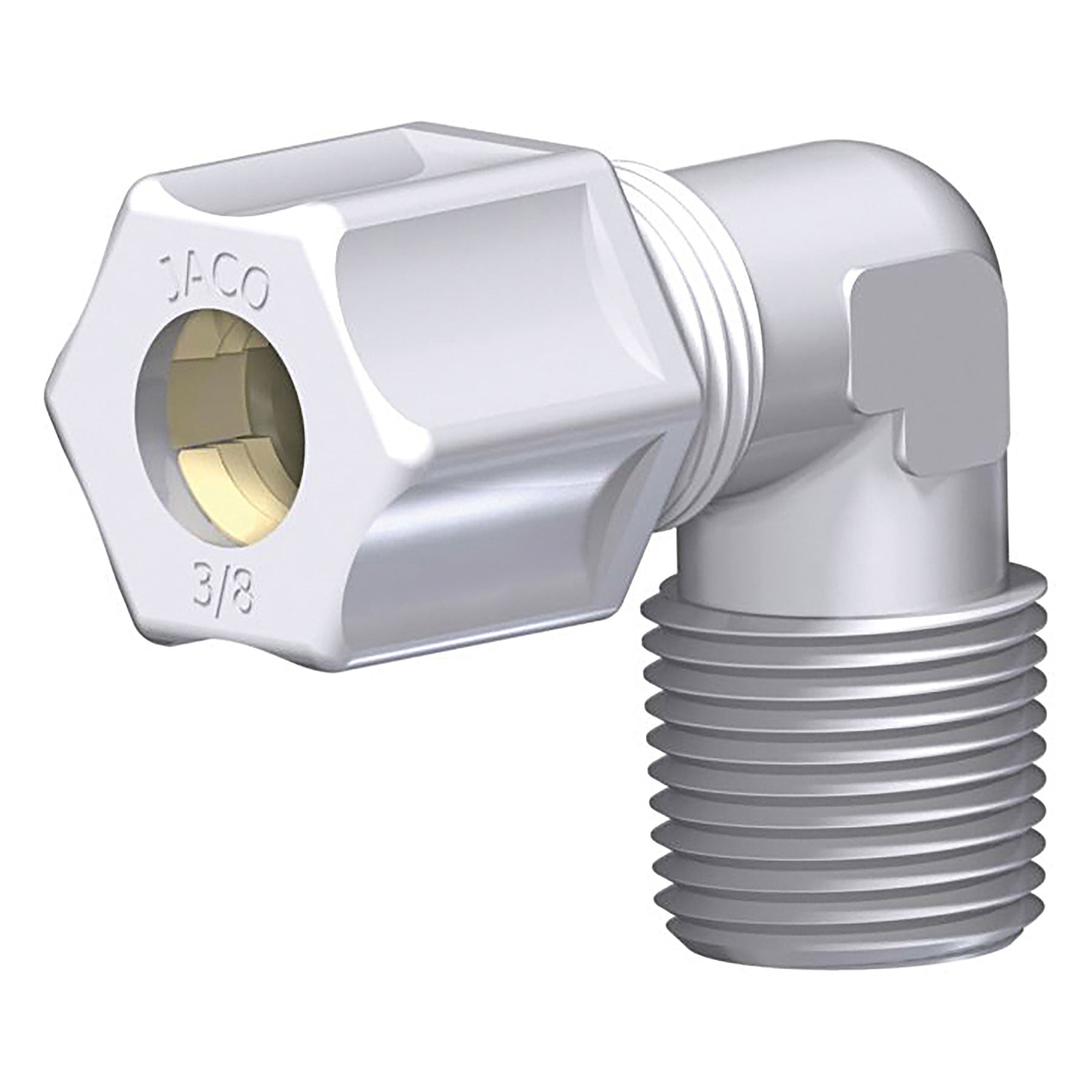 Male Elbow, Stainless Steel Gripper Nut, 1/8 in. to 5/8 in. Sizes