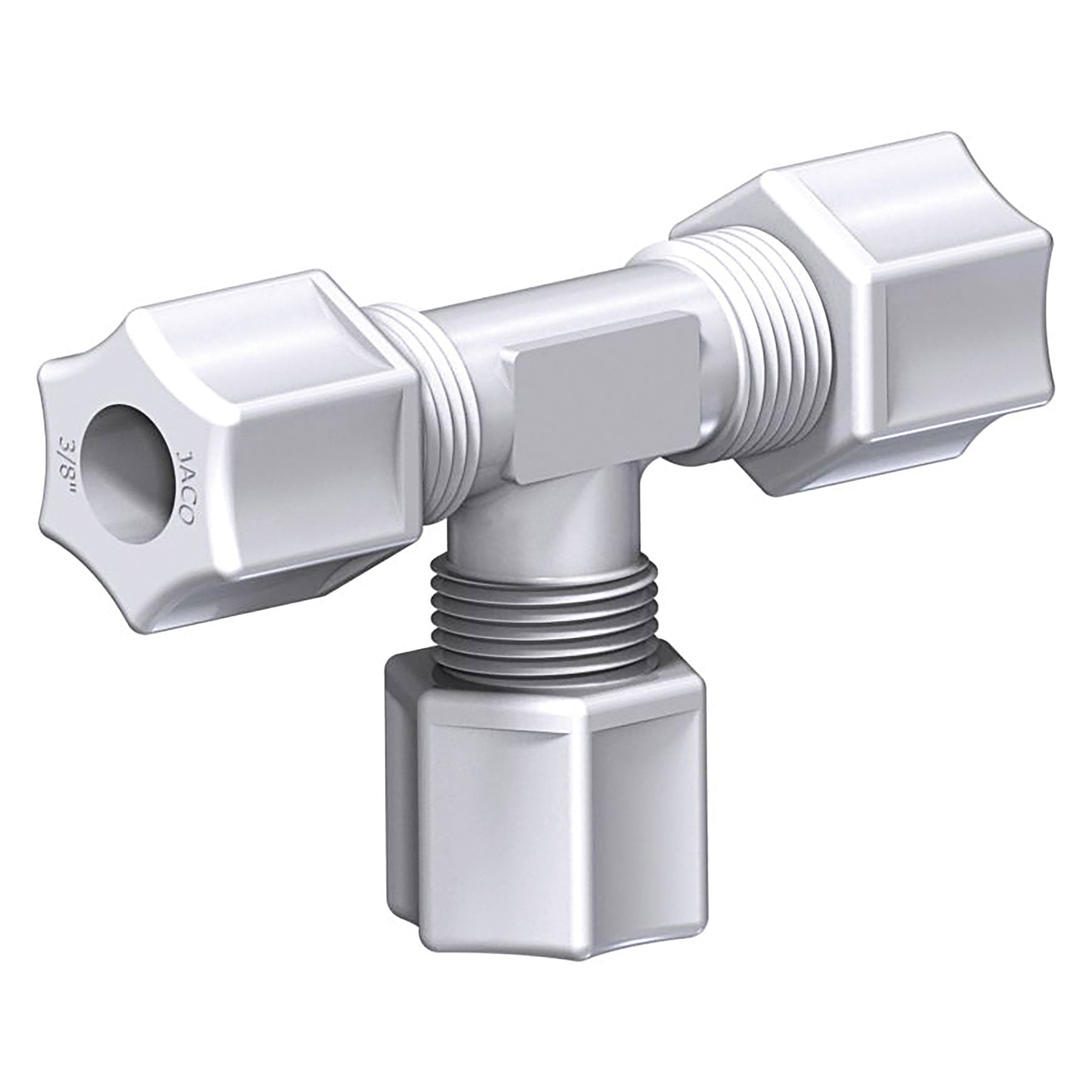 Union Tee, Standard Ferrule Nut, 1/8 in. to 1/2 in. Sizes