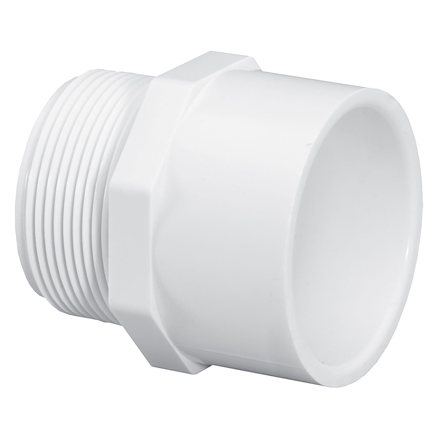 PVC Schedule 40, White, Male Adapter, Socket x MPT, 3/8 in. to 8 in. S
