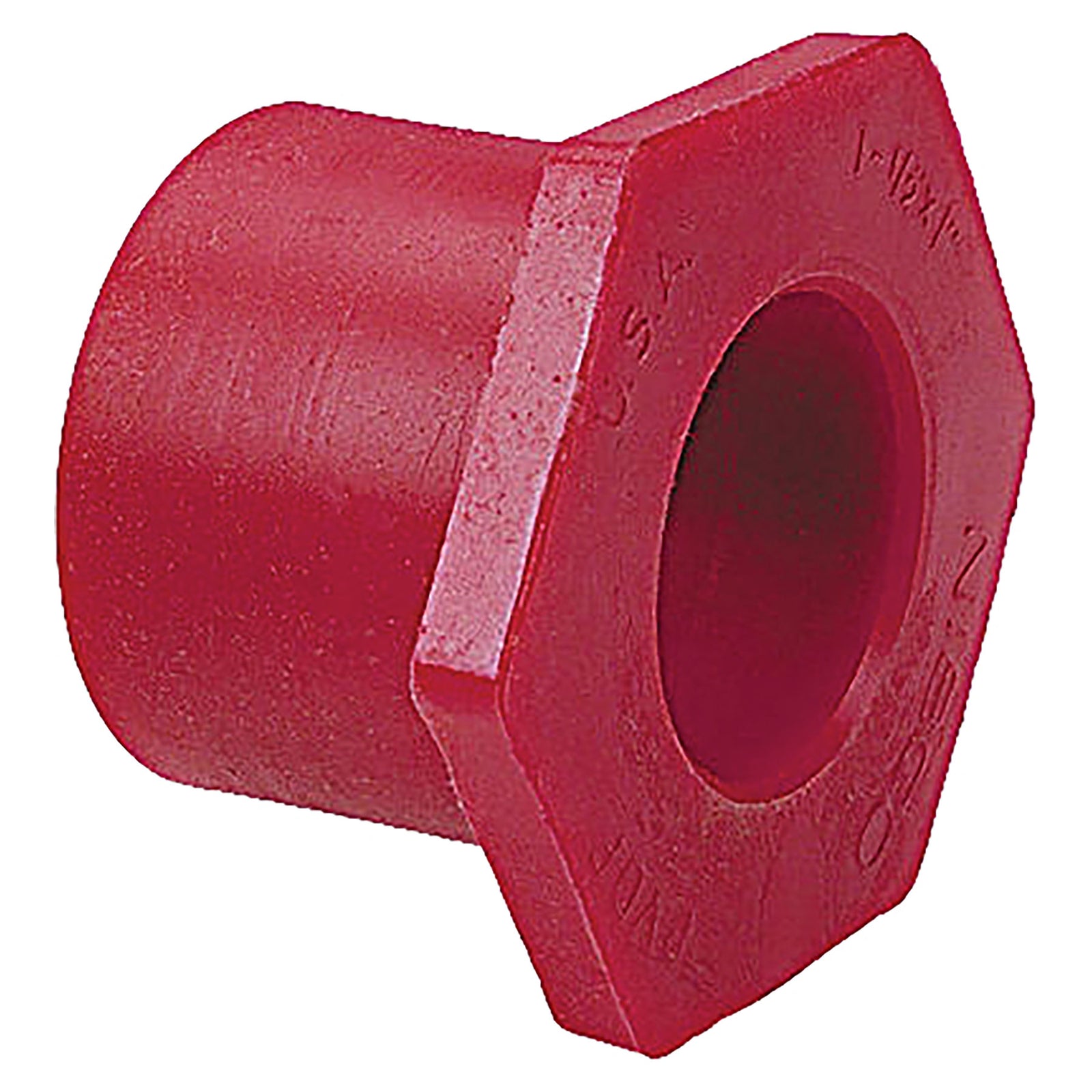 Red PVDF Schedule 80, Reducing Bushing, Spigot x Socket, 3/4 in. to 6