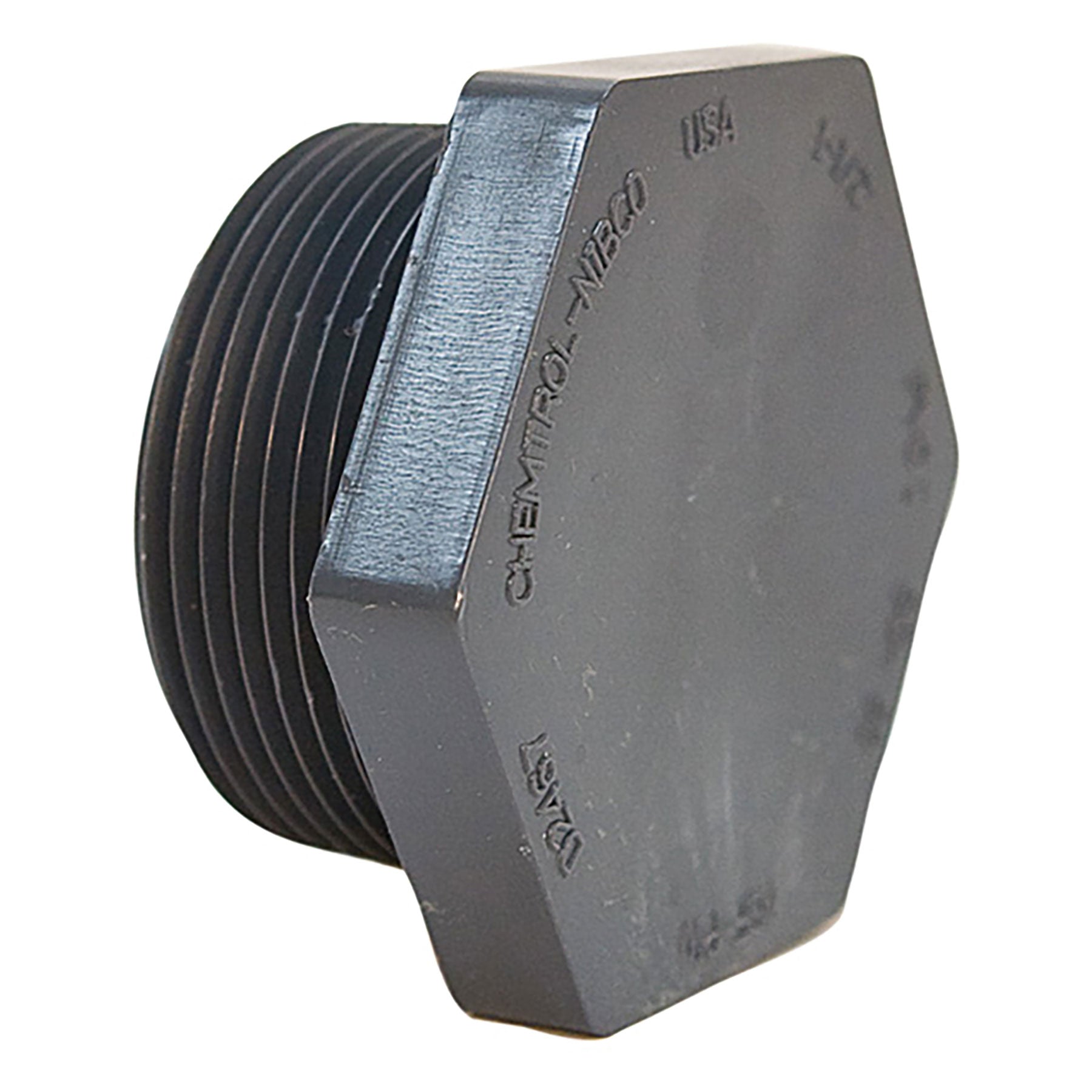 PVC Schedule 80, Plug, Threaded, 1/4 in. to 6 in. Sizes