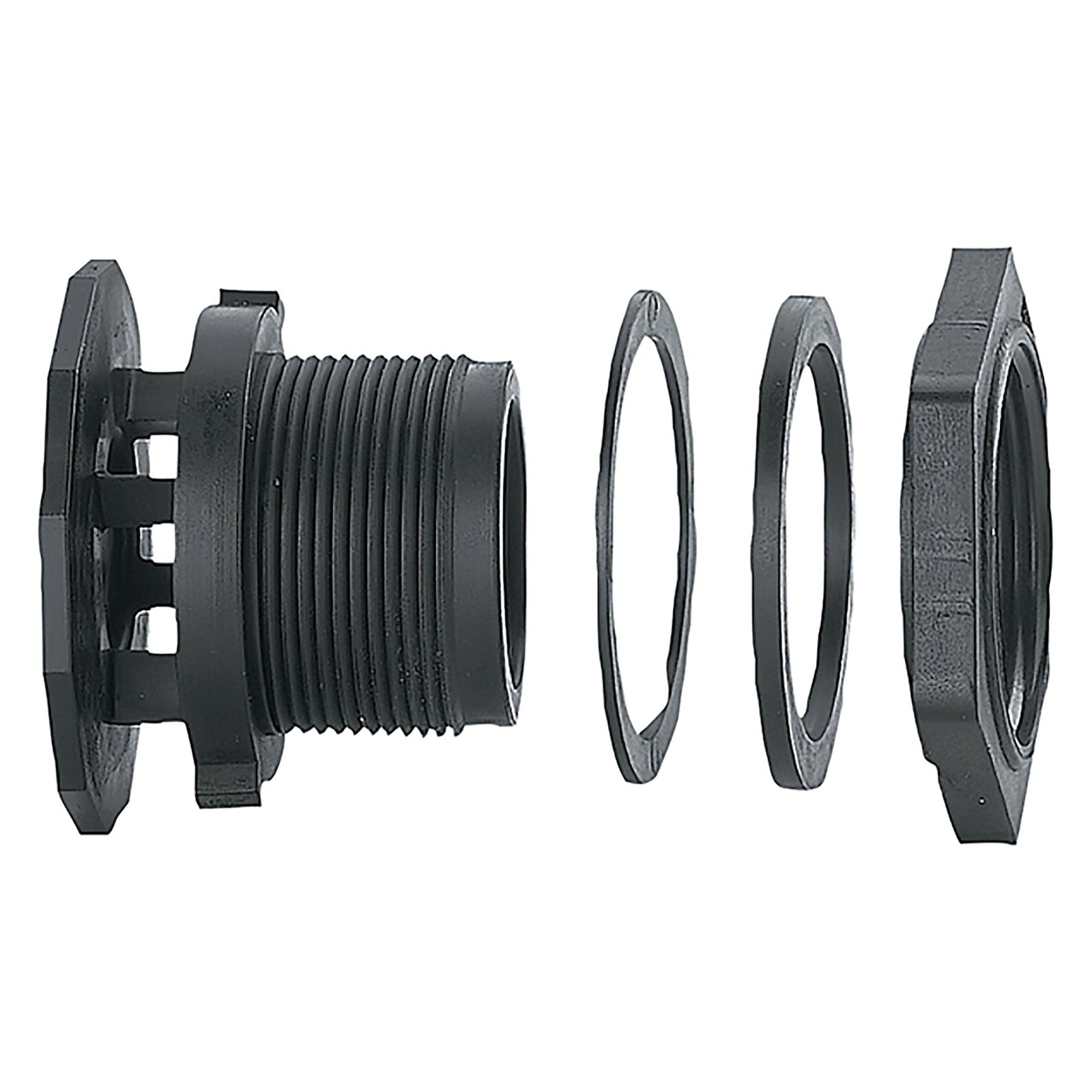 Polypropylene Bulkhead, 1/2 in. to 4 in. Sizes