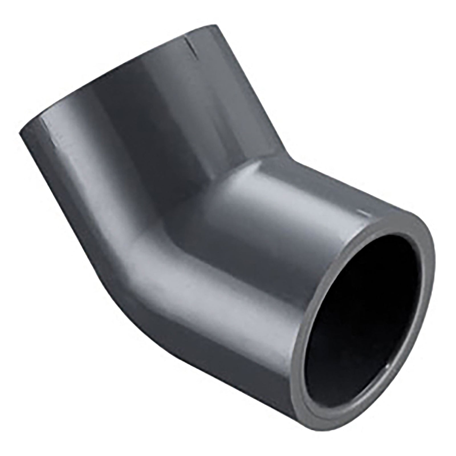 PVC Schedule 40, Gray, 45 Degree Elbow, Socket, 1/2 in. to 8 in. Sizes