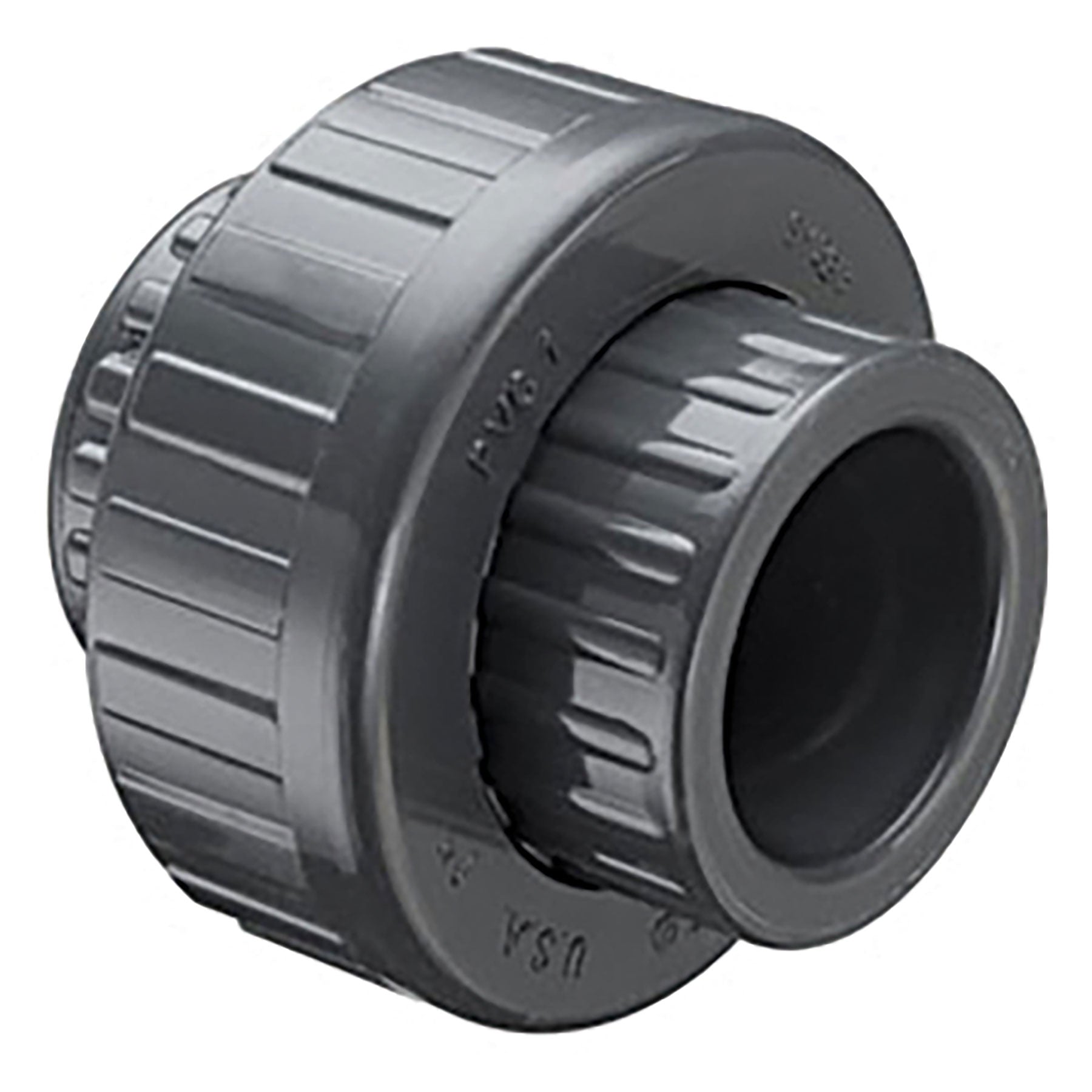 PVC Schedule 40, Gray, Union, Socket, 1/2 in. to 2 in. Sizes